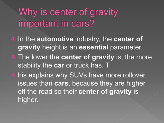 Center of gravity | PPTX | Physics | Science