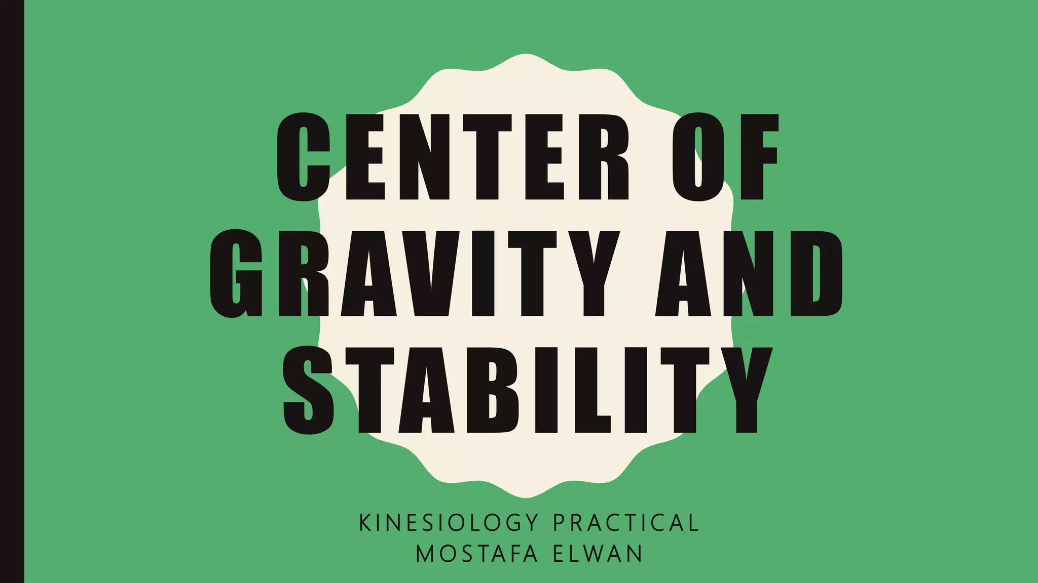Center of gravity and stability | PPTX