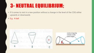 Center of gravity and stability | PPTX