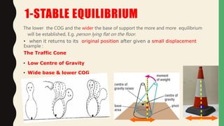 Center of gravity and stability | PPT