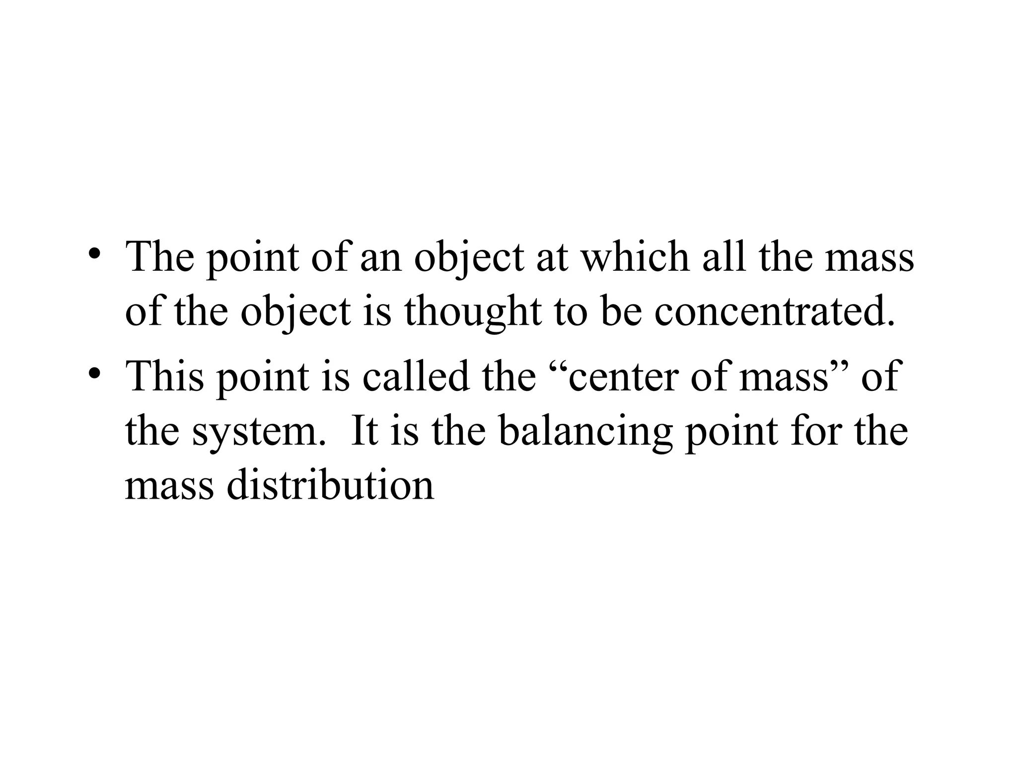 Center of mass | PPT