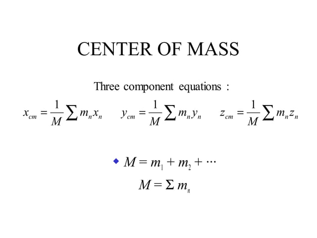 Center of mass | PPT