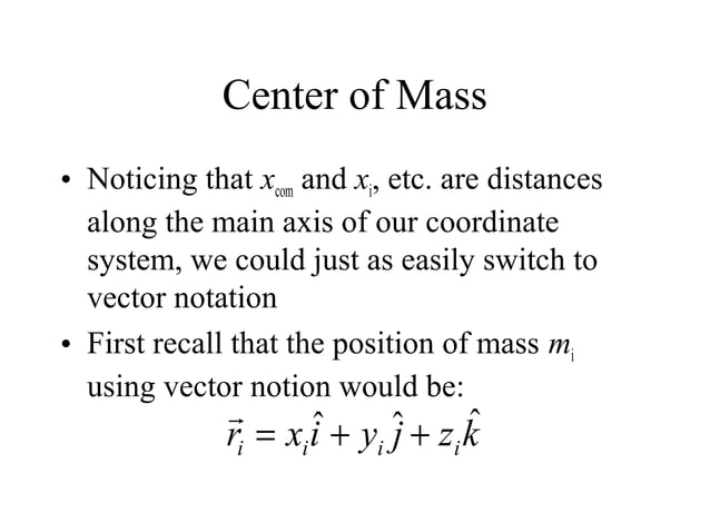 Center of mass | PPT