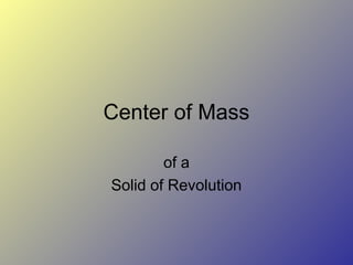 Center of Mass and system of particles unit 5.ppt