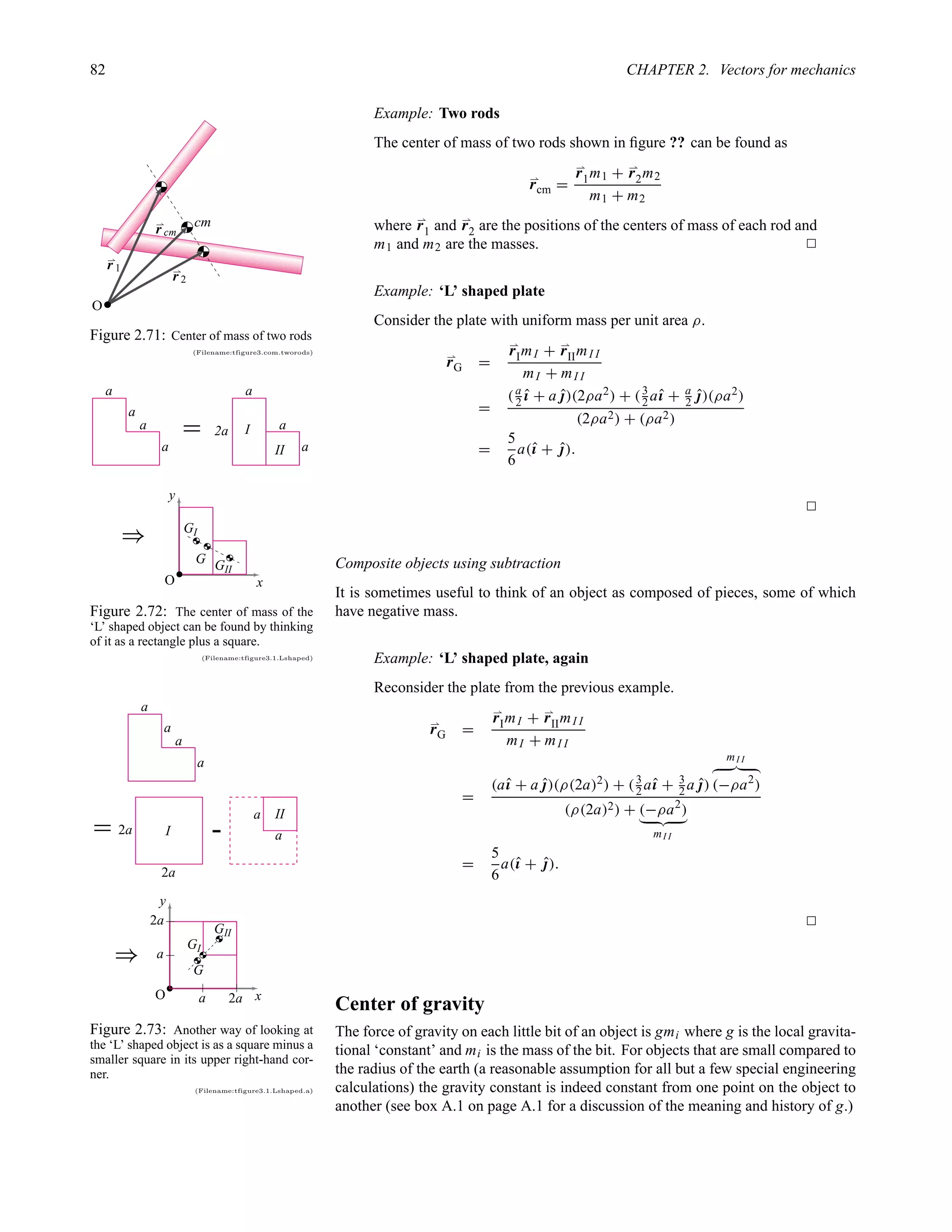 Center of mass and gravity | PDF
