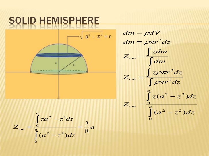 Center of mass and momen inertia
