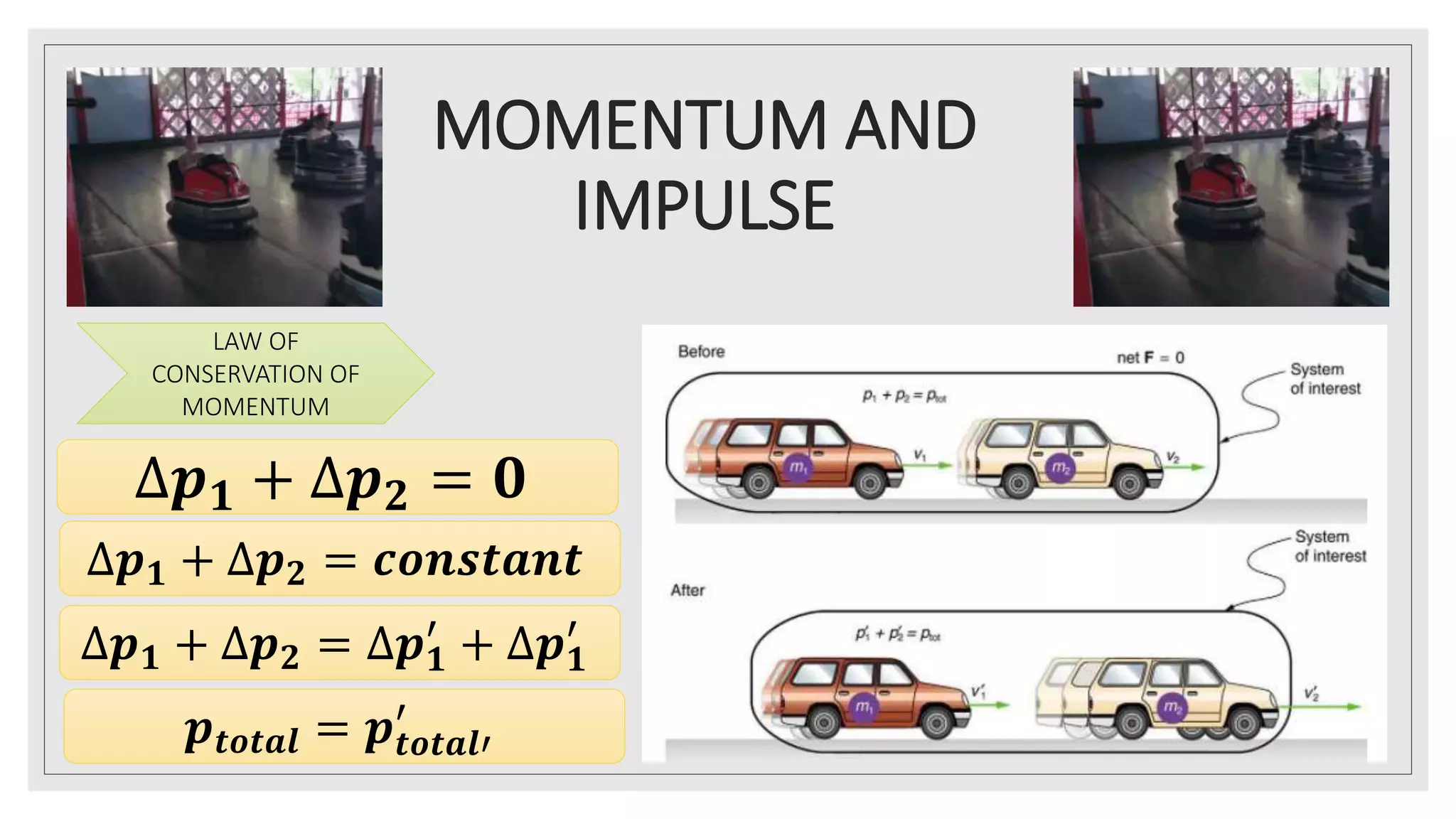 Center of mass, momentum, impulse, | PPTX