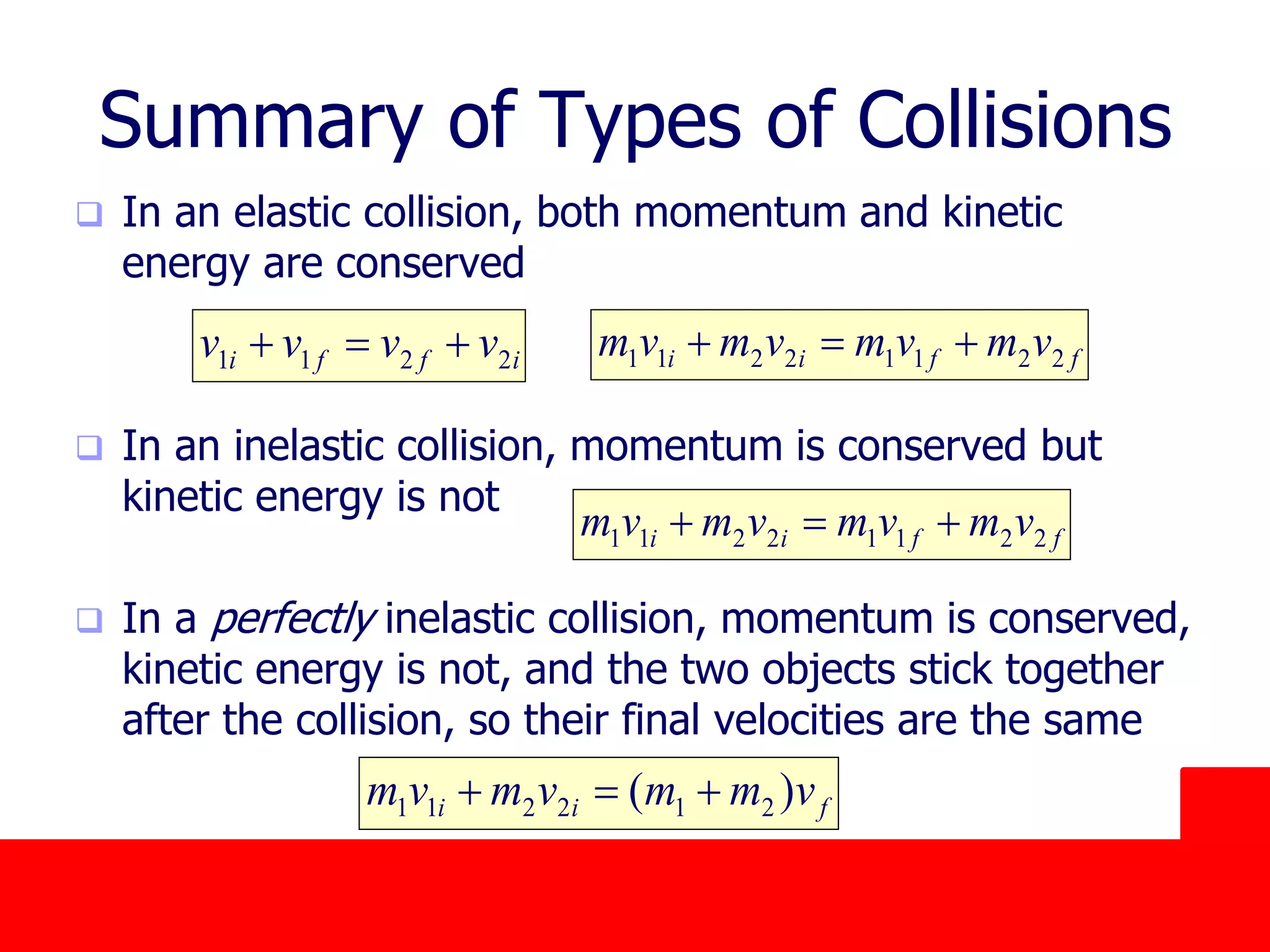 MOMENTUM, IMPULSE AND COLLISION | PPTX