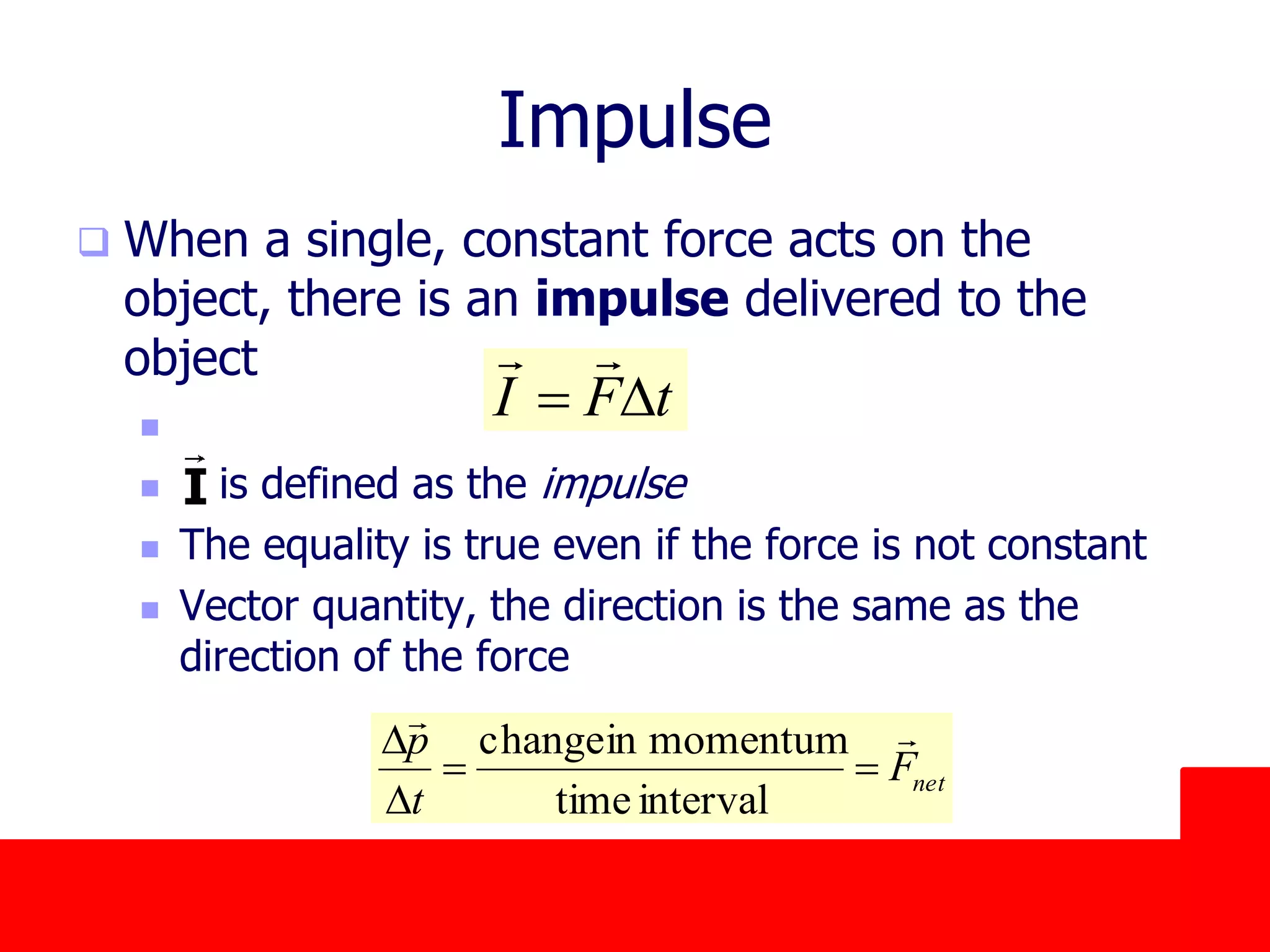 MOMENTUM, IMPULSE AND COLLISION | PPTX