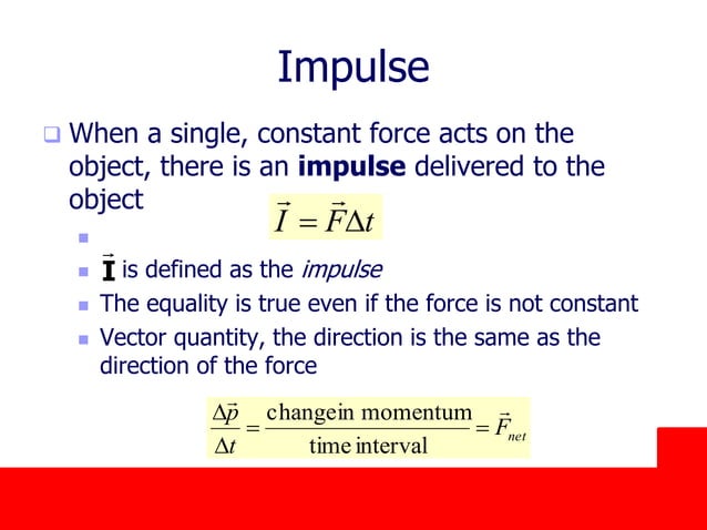 MOMENTUM, IMPULSE AND COLLISION | PPTX