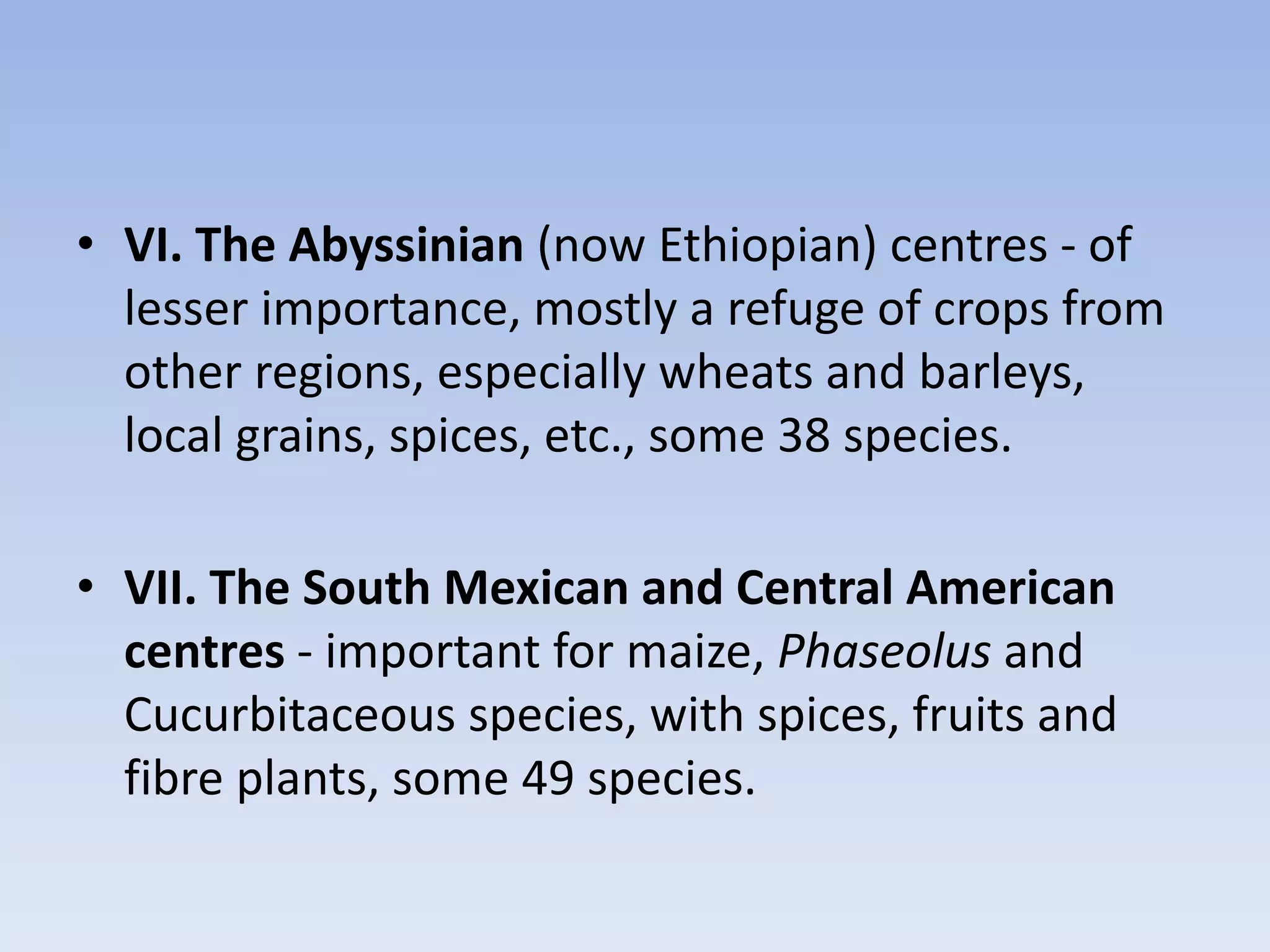 Center of origin of crop plants | PPTX