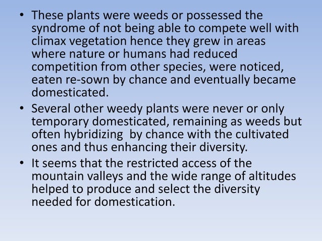 Center of origin of crop plants | PPTX | Gardening | Home & Garden