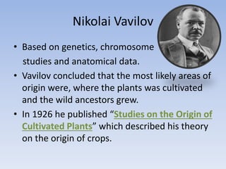 Center of origin of crop plants | PPTX