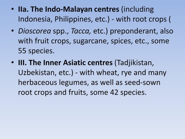 Center of origin of crop plants | PPTX | Gardening | Home & Garden