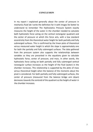 Center of pressure | PDF