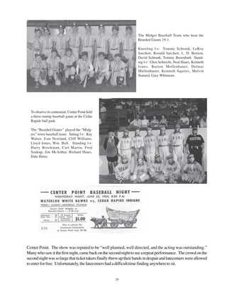 Center Point, Iowa - Celebrating 150 Years (2004) | PDF