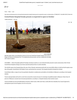 CenterPointe Hospital break-ground | PDF