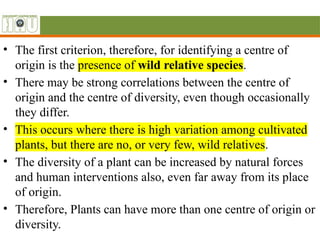 Centers of Origin GP & PLANT BREEDING AGRICULTURE | PPTX