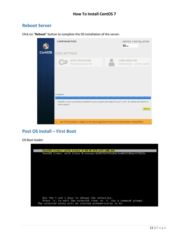 How To Install CentOS 7 | PDF