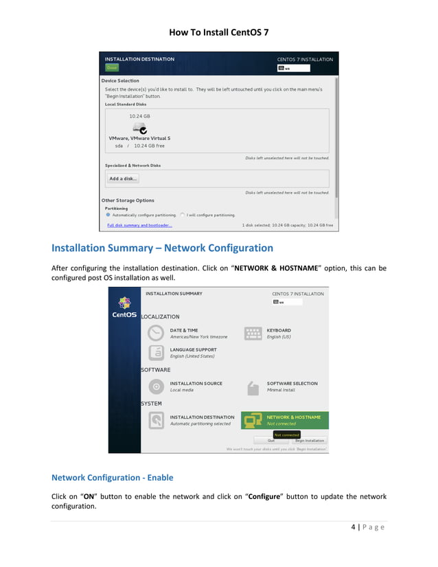 How To Install CentOS 7 | PDF