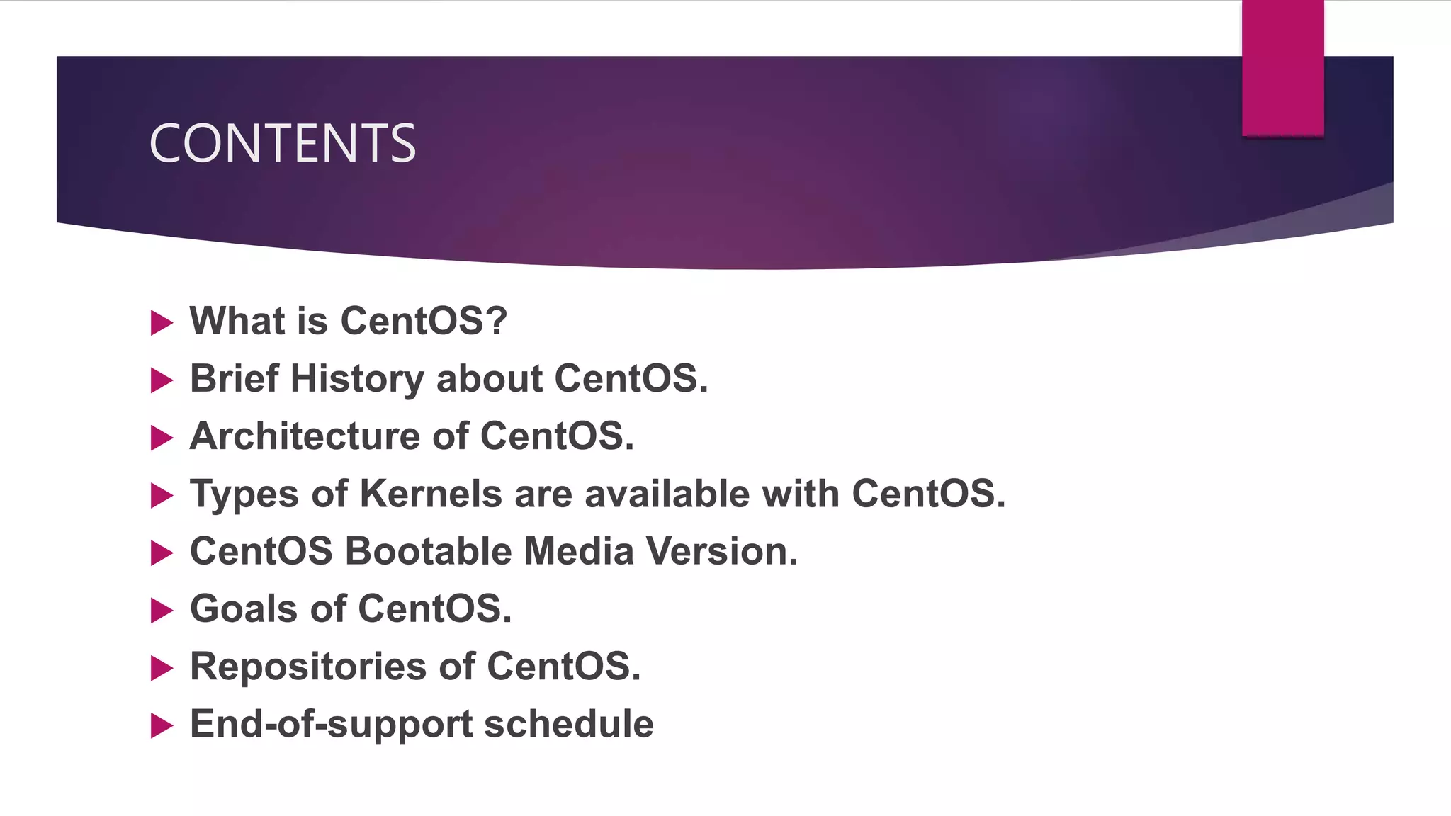 CentOS Operating System Presentation (Southeast University) | PPT