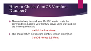 CentOS Operating System Presentation (Southeast University) | PPT