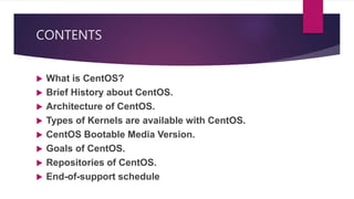 CentOS Operating System Presentation (Southeast University) | PPT