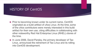 CentOS Operating System Presentation (Southeast University) | PPT