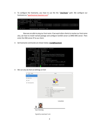 CentOS Server CLI Configuration (Nmcli & Hosts) | PDF