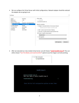 CentOS Server Gui Initial Configuration | PDF