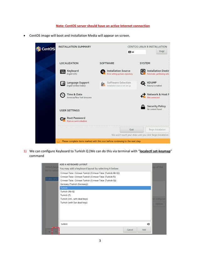 CentOS Server Gui Initial Configuration | PDF