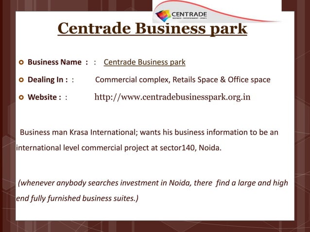 Centrade business park | PPT