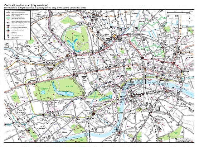 Central london-bus-map
