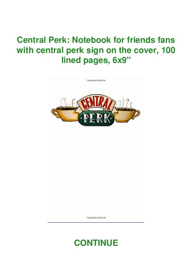 PDF⚡ Central Perk: Notebook for friends fans with central perk sign on ...