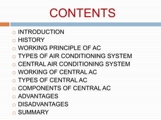 Central ac | PPTX
