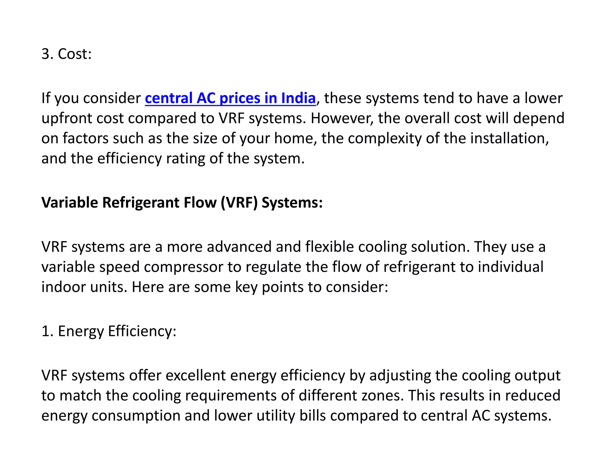 Central AC vs VRF Which is the Best Cooling Solution for Your Home.pptx | Home & Garden
