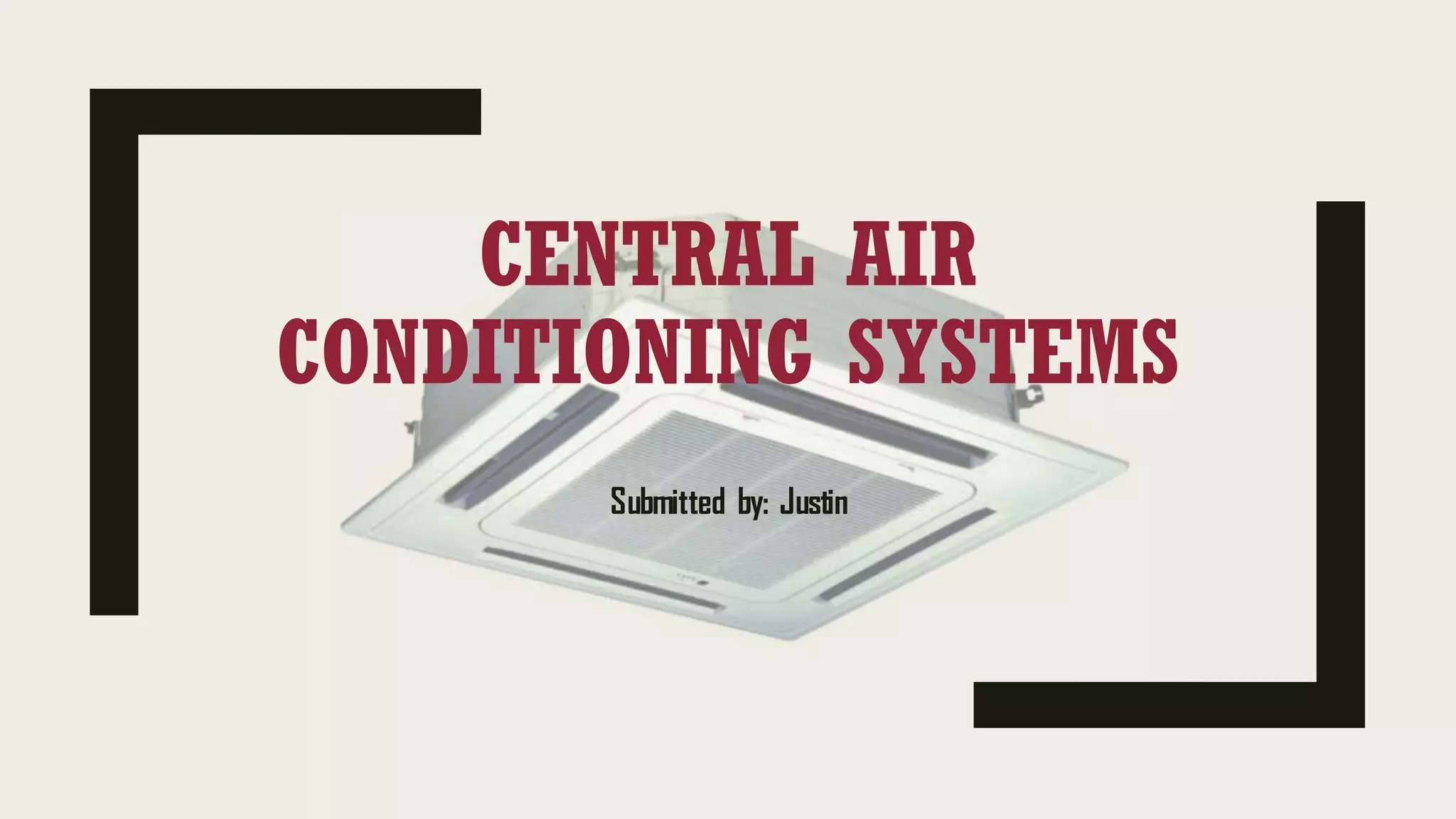 Central Air Conditioning Systems | PDF