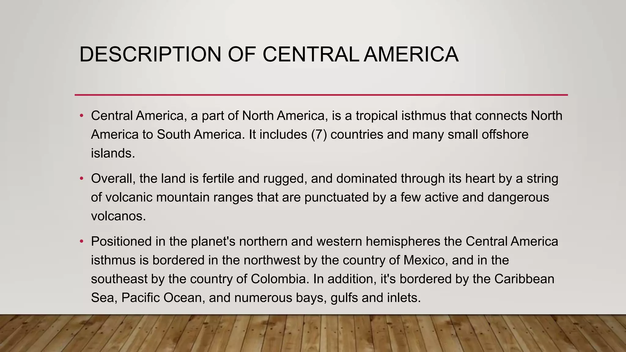 CENTRAL AMERICA | PPTX