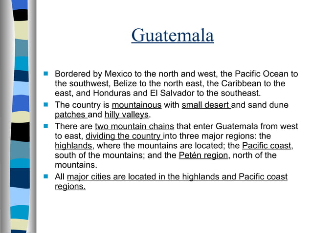 Central america geography | PPT | South America Travel | Travel Locations