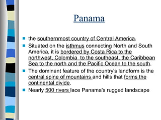 Central america geography | PPT