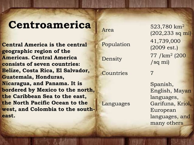 Central america ppt | PPTX