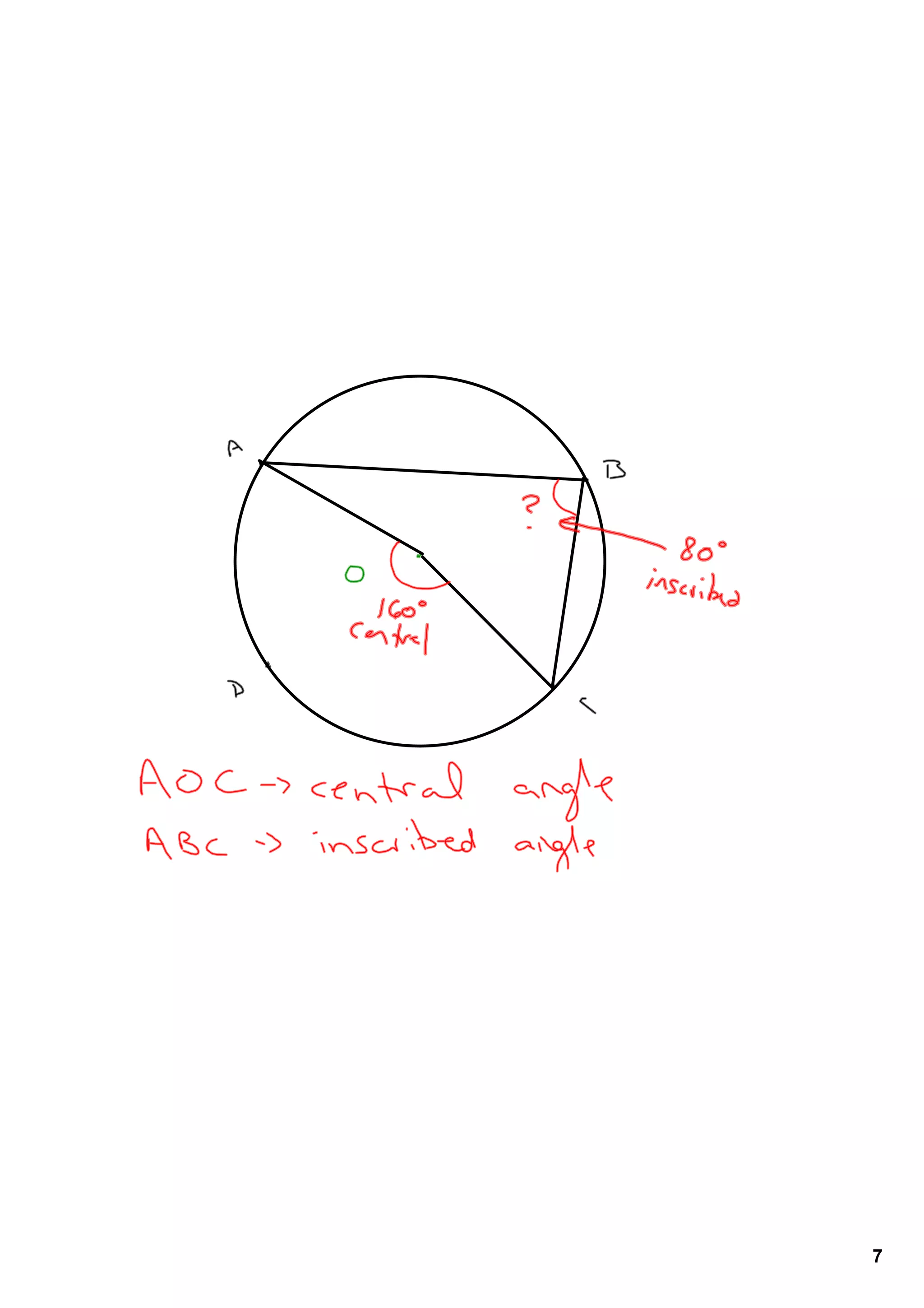 Central And Inscribed Angles | PDF