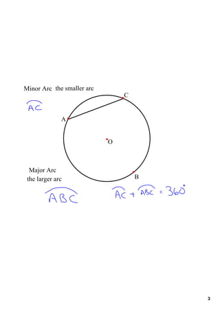 Central And Inscribed Angles | PDF