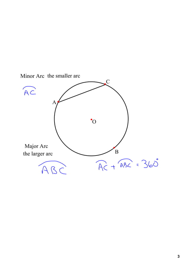 Central And Inscribed Angles | PDF
