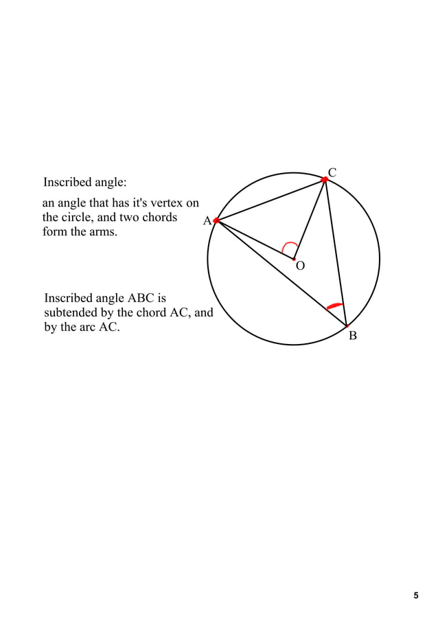 Central And Inscribed Angles | PDF