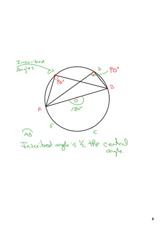 Central And Inscribed Angles | PDF