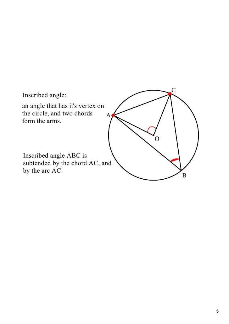 Central And Inscribed Angles