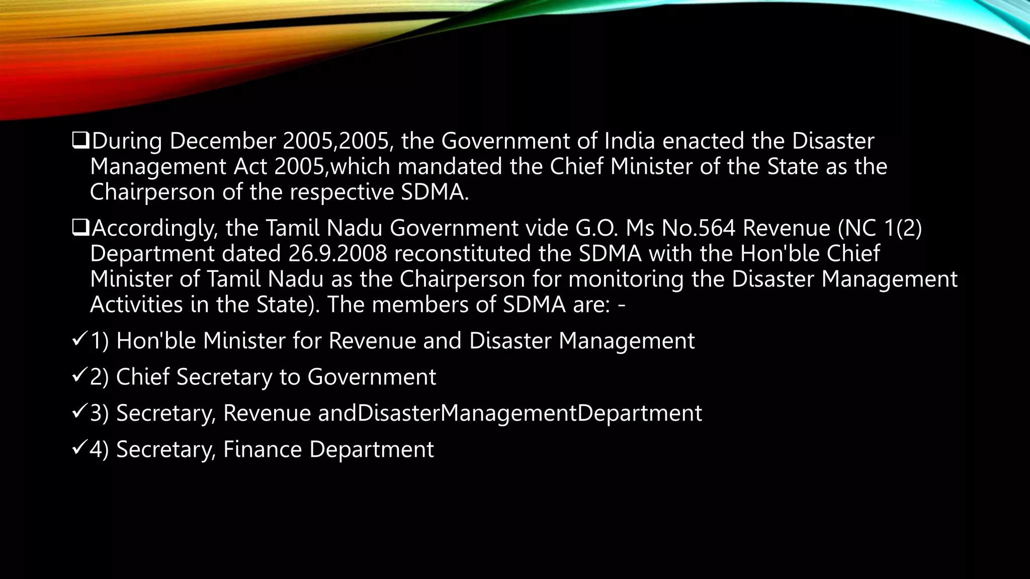 CENTRAL AND STATE ADMINISTRATION IN DISASTER MANAGEMENT.pptx