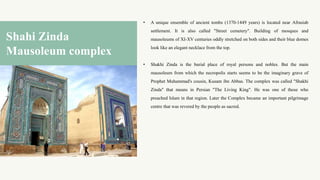 Central asian architecture/Timurid architecture | PPTX
