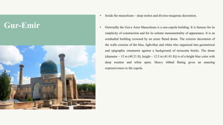 Central asian architecture/Timurid architecture | PPTX